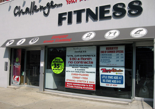Challenge Fitness Storefront Project | Glass Mirror Store